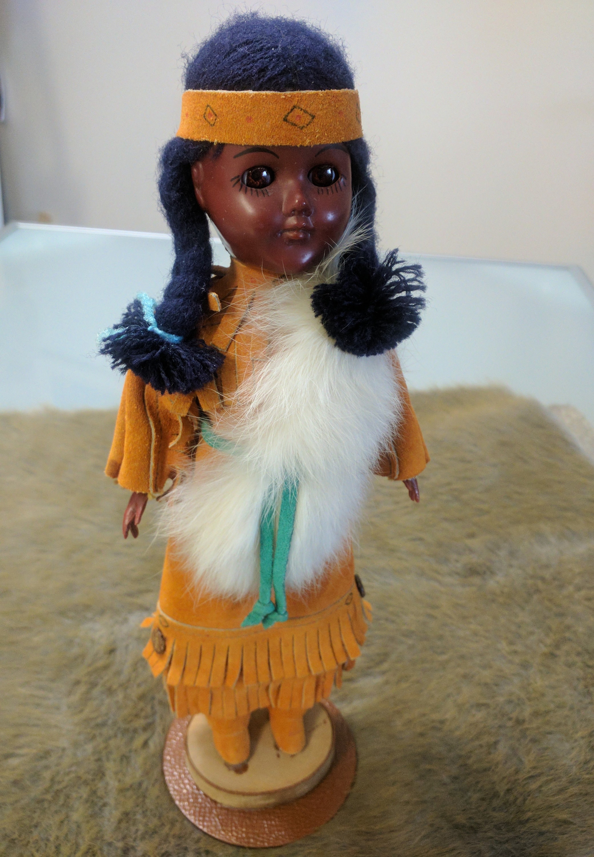 Vintage Indigenous Doll, Collectable Figurine, Native American Doll ...