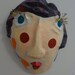 Paper-mâché Sculpture, 3-D Folk Art, "big Curl", Handmade Wall Mount ...