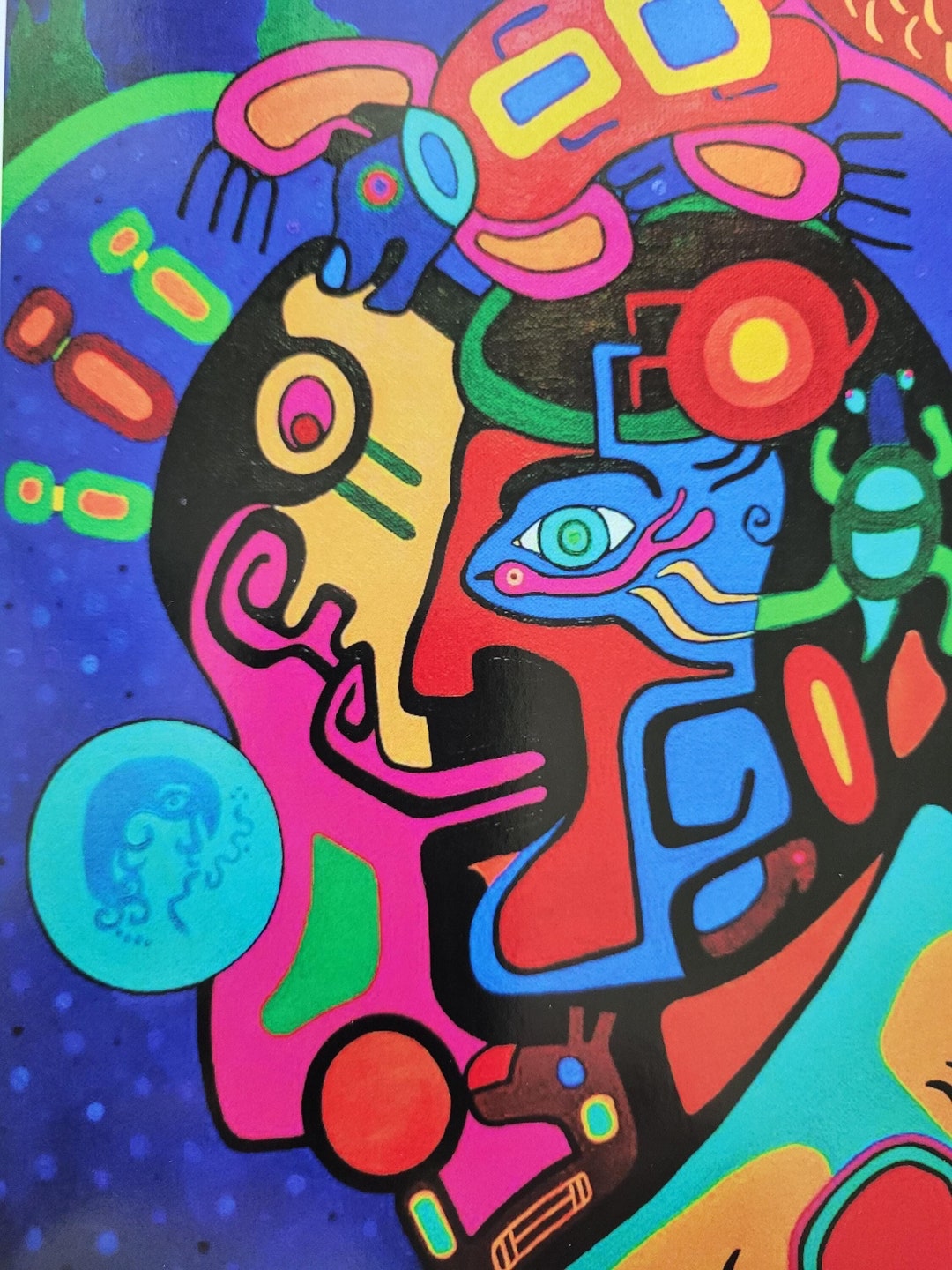 METIS-ANISHINABEK Print, "medicine Person and Helpers", Woodland Tribal ...