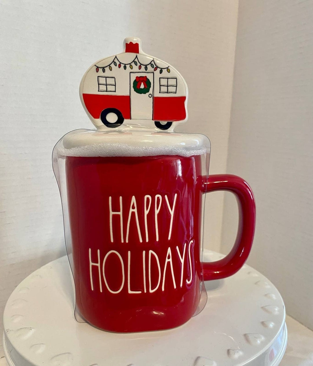 Rae Dunn Vintage Trailer Happy Holidays Mug - Etsy