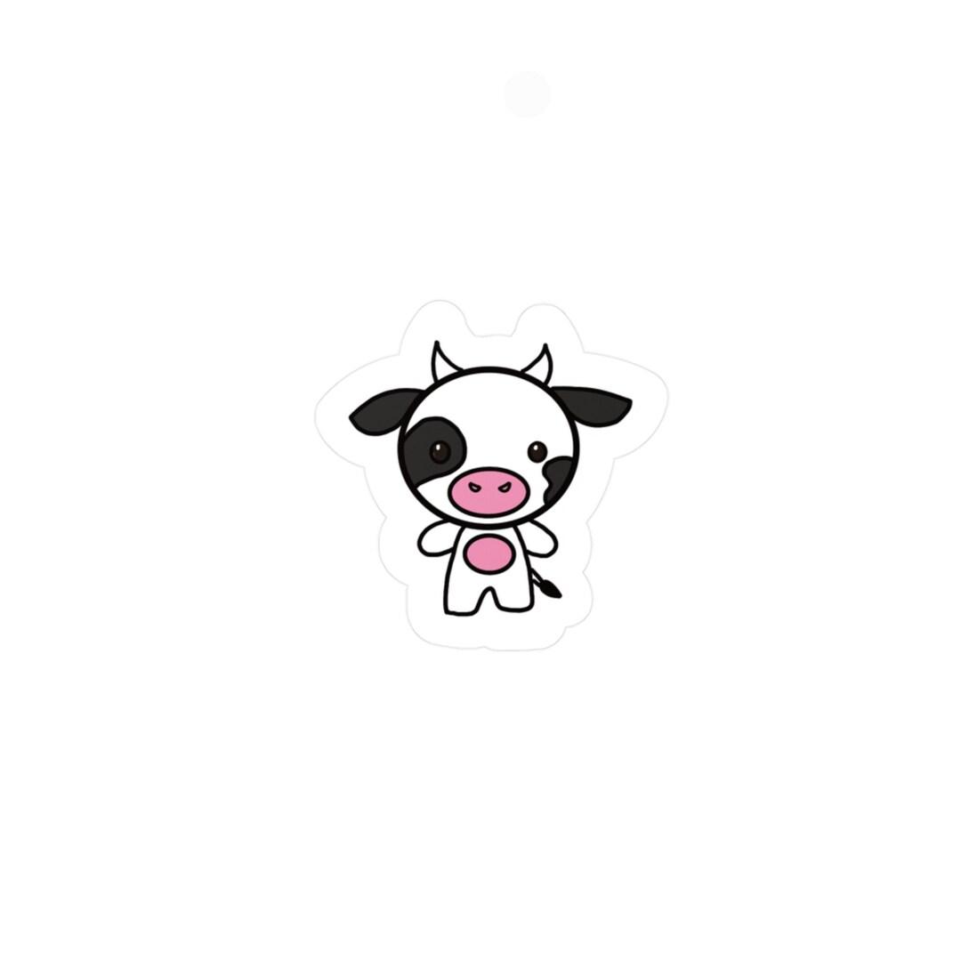 Cow Sticker / Cute Waterbottle Sticker / Laptop Sticker - Etsy