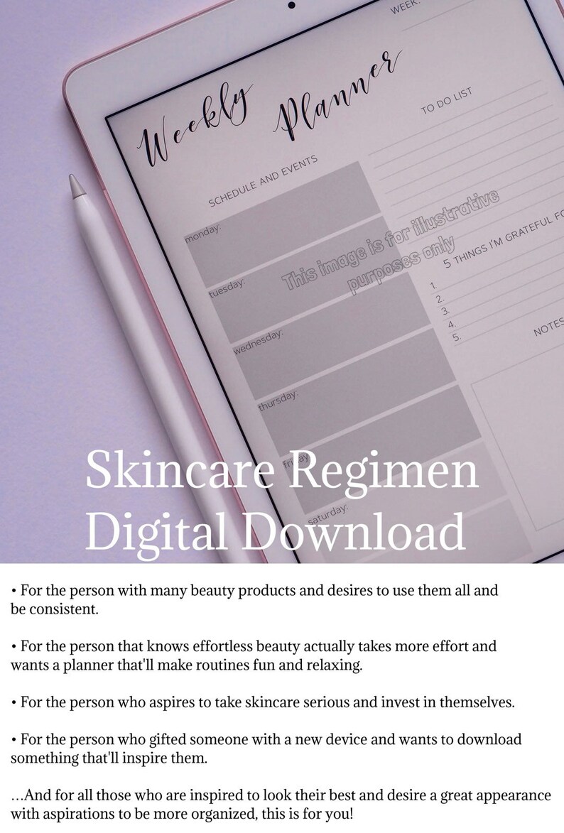 Self Care Journal, Skincare Diary Beauty Journal Instant Digital ...