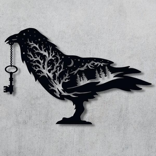 Metal Raven - Etsy