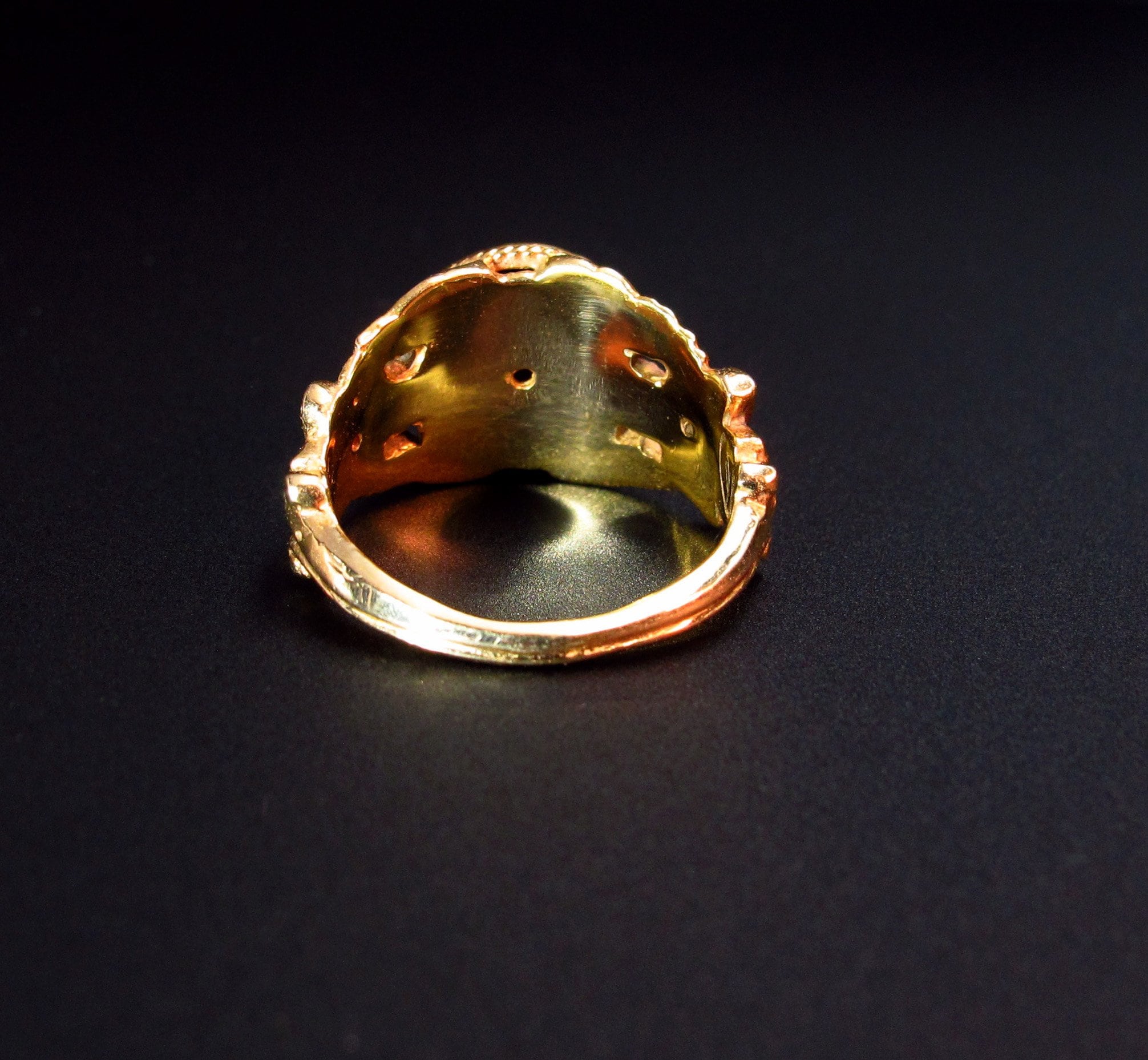 14k Gold Renaissance Revival Ring - Etsy