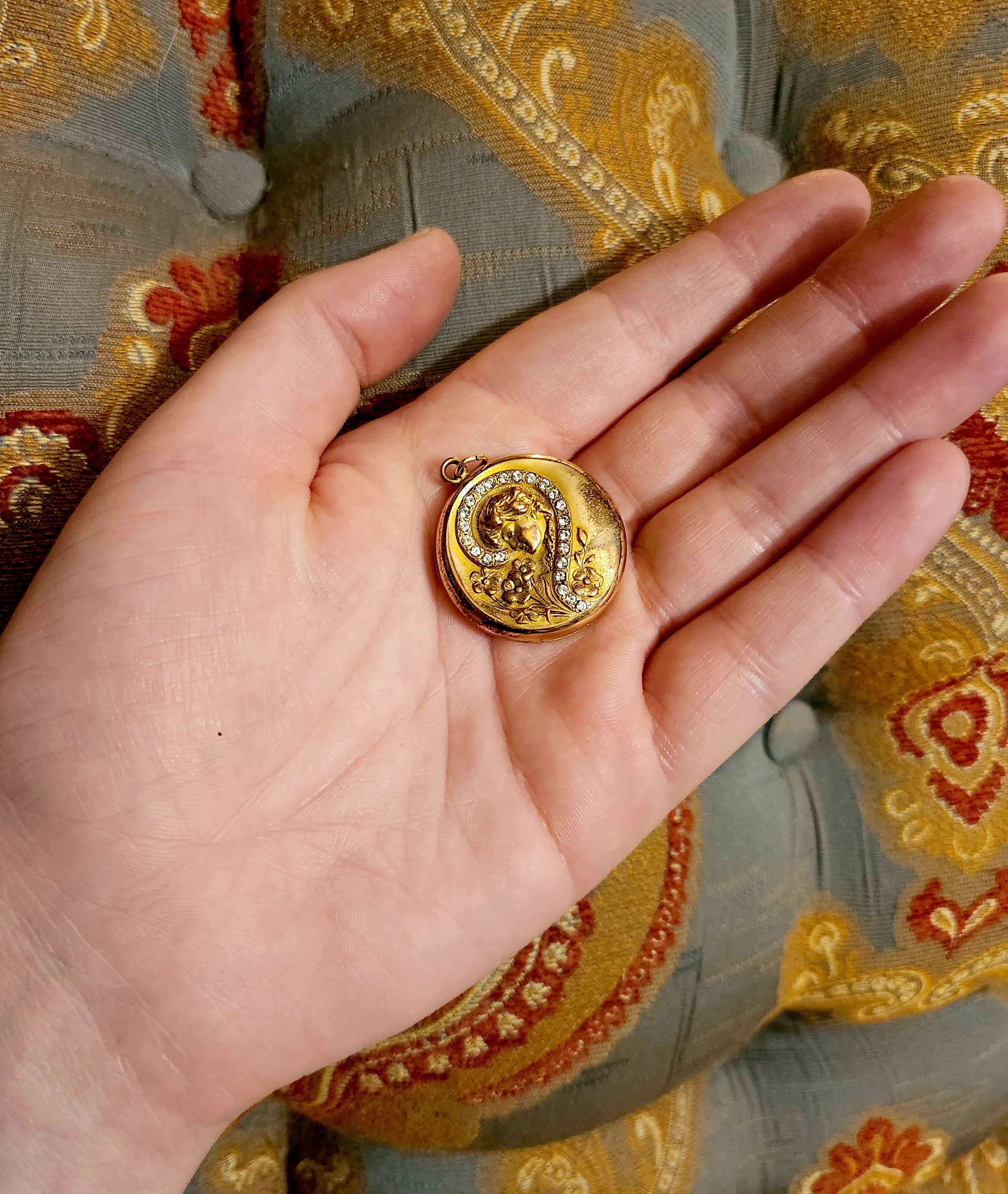 Antique Art Nouveau Gold Filled Question Mark Locket Pendant - Etsy