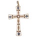 Art Deco 18K, Platinum, Diamond & Sapphire Cross Pendant - Etsy