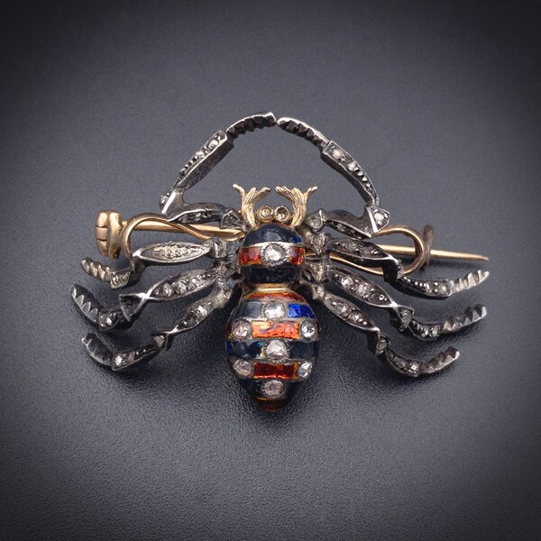 Victorian Spider Brooch - Etsy