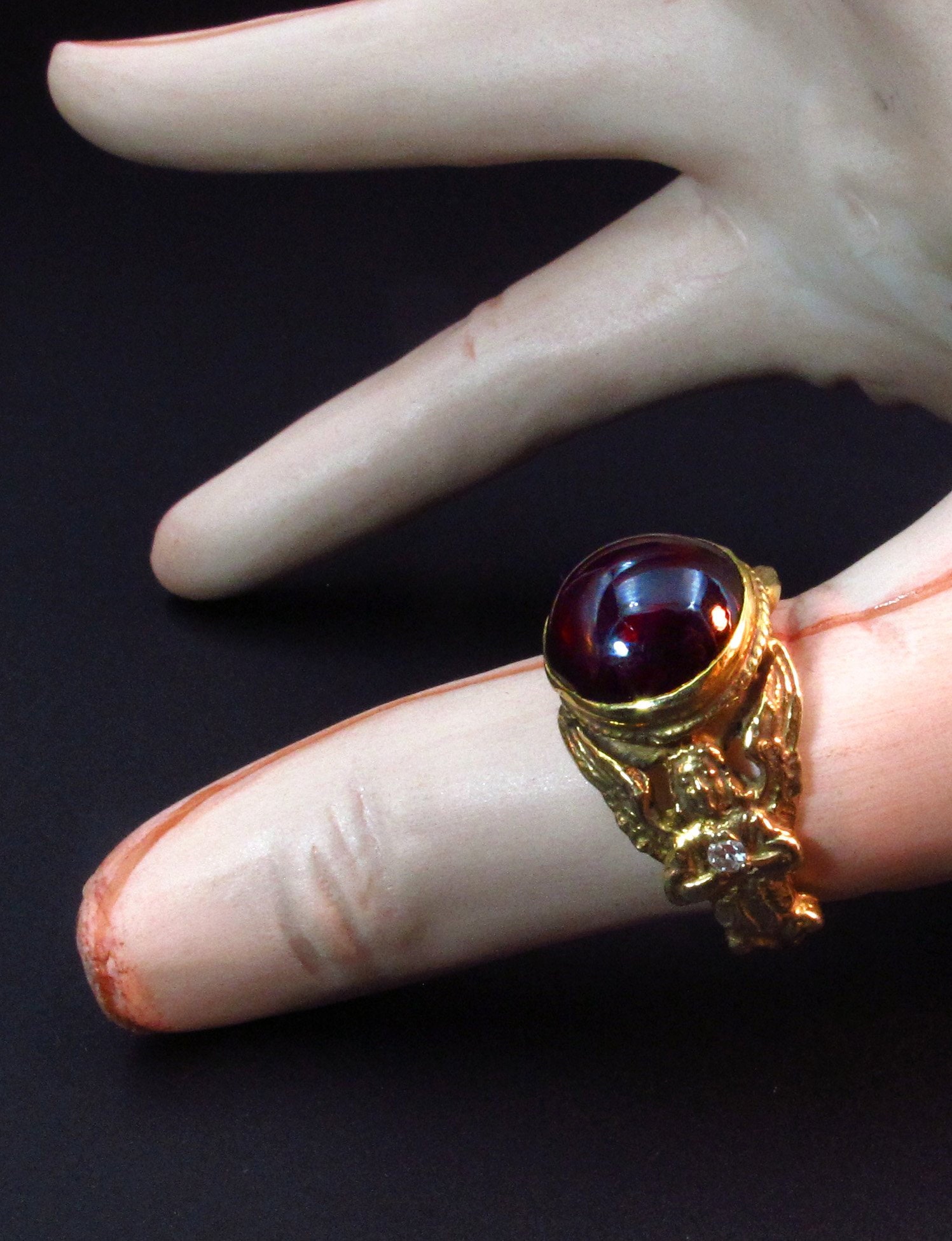 14k Gold Renaissance Revival Ring - Etsy