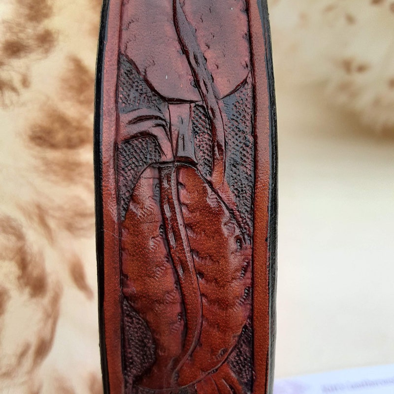 Tooled Dog Collar - Etsy