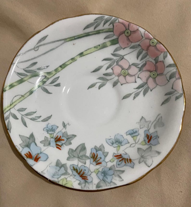 Vintage Embassy Ware Tea Cup and Saucer Hand-detailed Cherry Blossoms ...