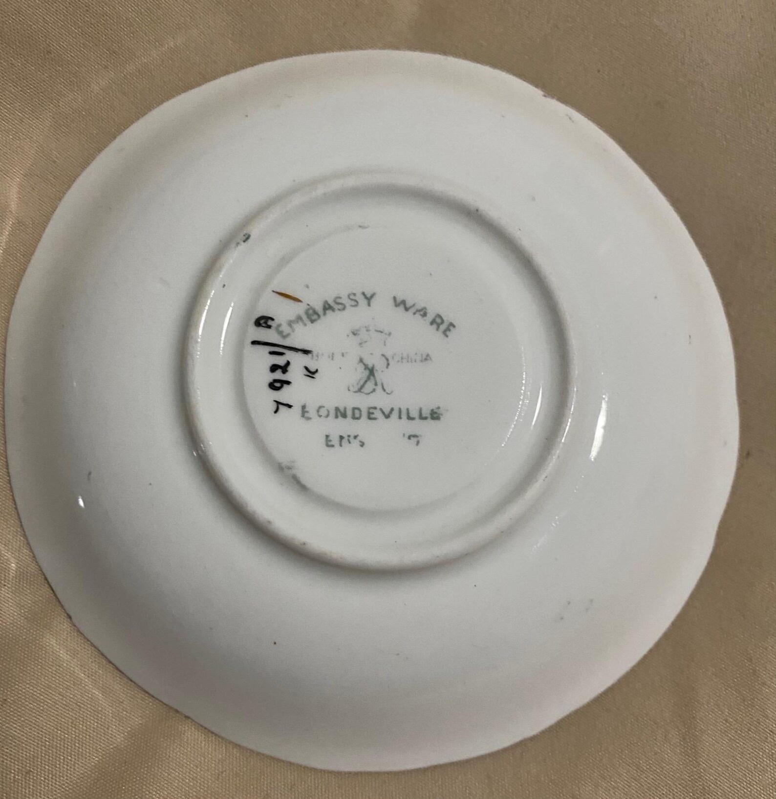Vintage Embassy Ware Tea Cup and Saucer Hand-detailed Cherry Blossoms ...