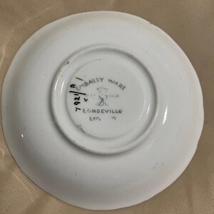 Vintage Embassy Ware Tea Cup and Saucer Hand-detailed Cherry Blossoms ...