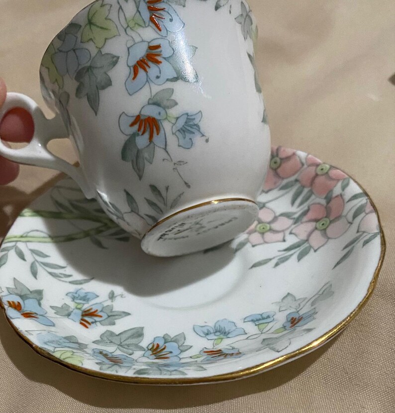 Vintage Embassy Ware Tea Cup and Saucer Hand-detailed Cherry Blossoms ...