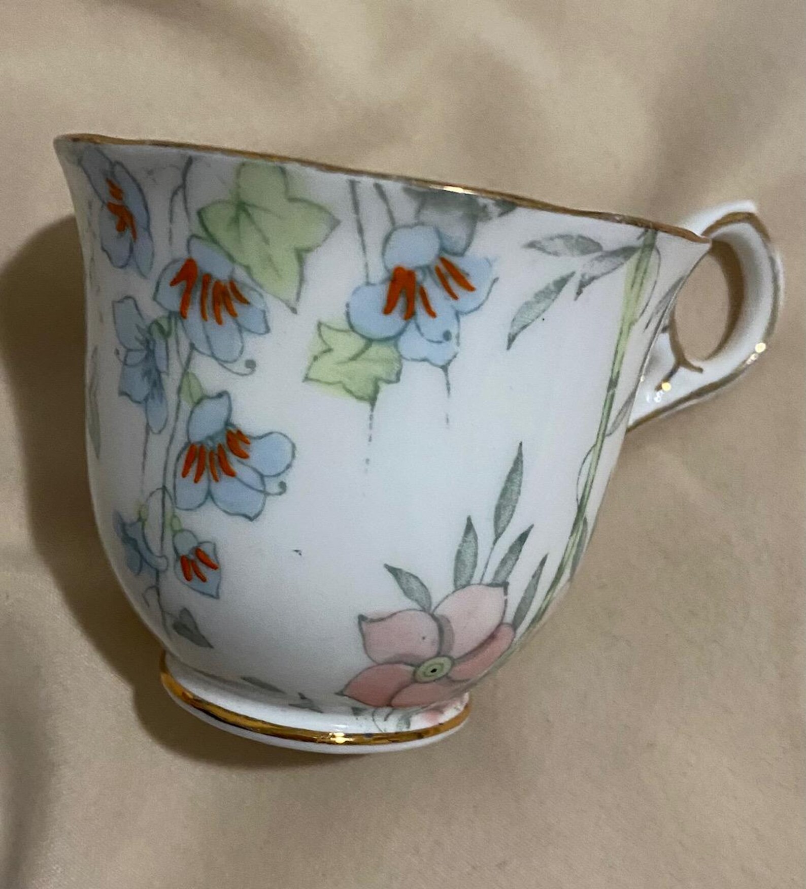 Vintage Embassy Ware Tea Cup and Saucer Hand-detailed Cherry Blossoms ...