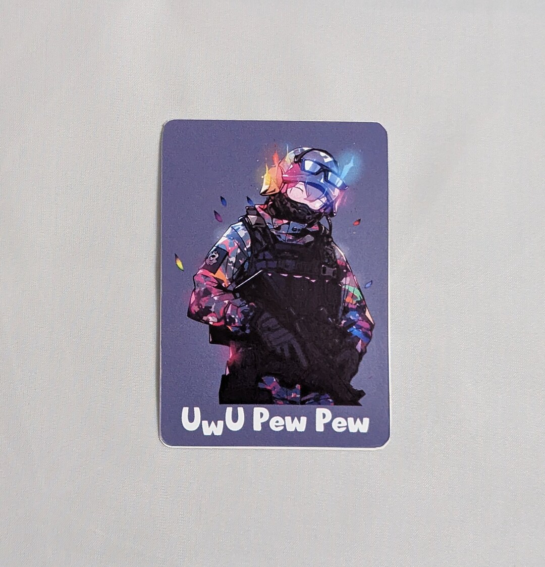 UWU Pew Pew Sticker | Tacti-cool Sticker | Cute Japanese Style Anime ...