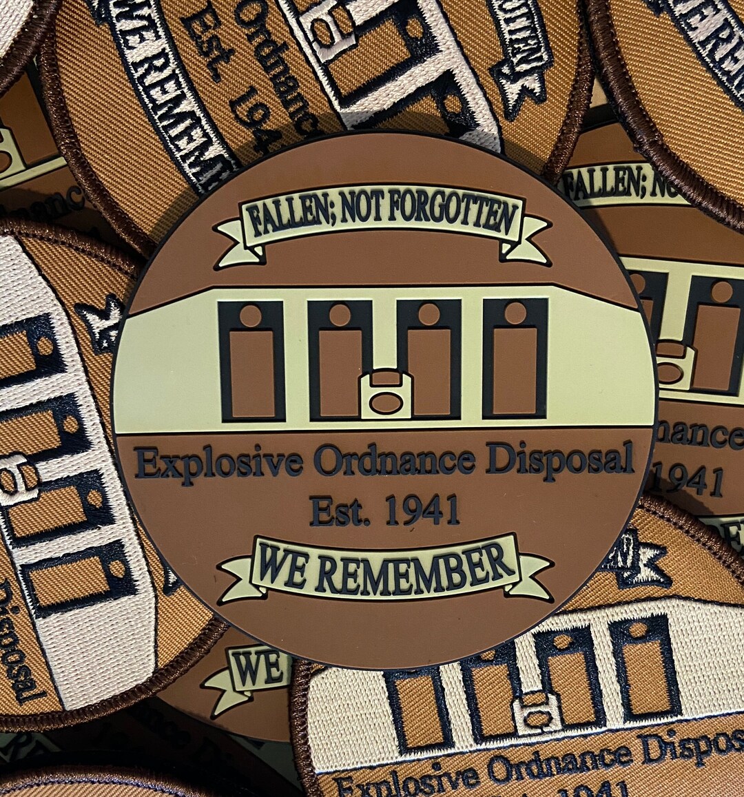 Eod Memorial Patch Pvc Bomb Tech Life Etsy
