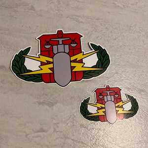 Traditional Color EOD Badge Stickers | Master Badge | Senior Badge ...