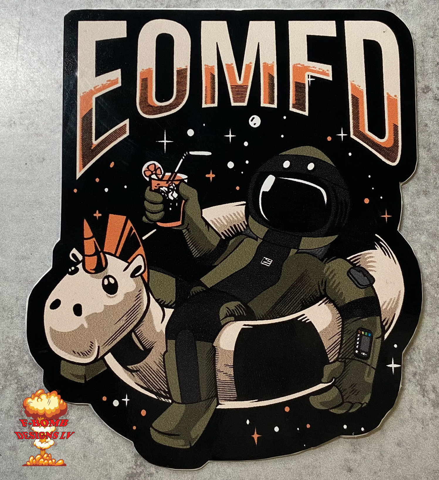 EOMFD Unicorn Float Sticker Bomb Tech Life - Etsy