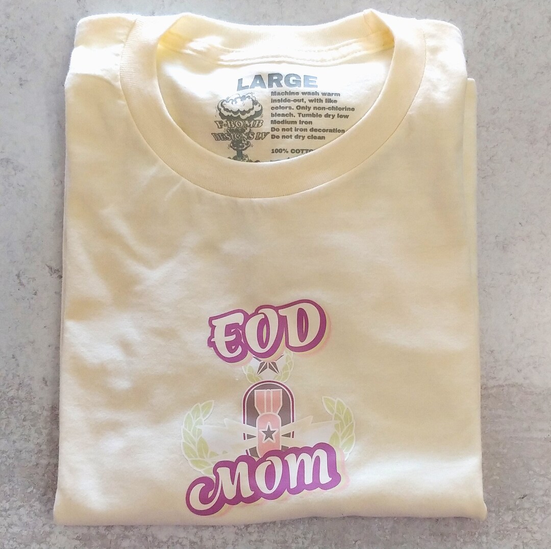 EOD Mom T-shirt | Bomb Tech Mom | Military Mother Tee | Relaxed Fit ...