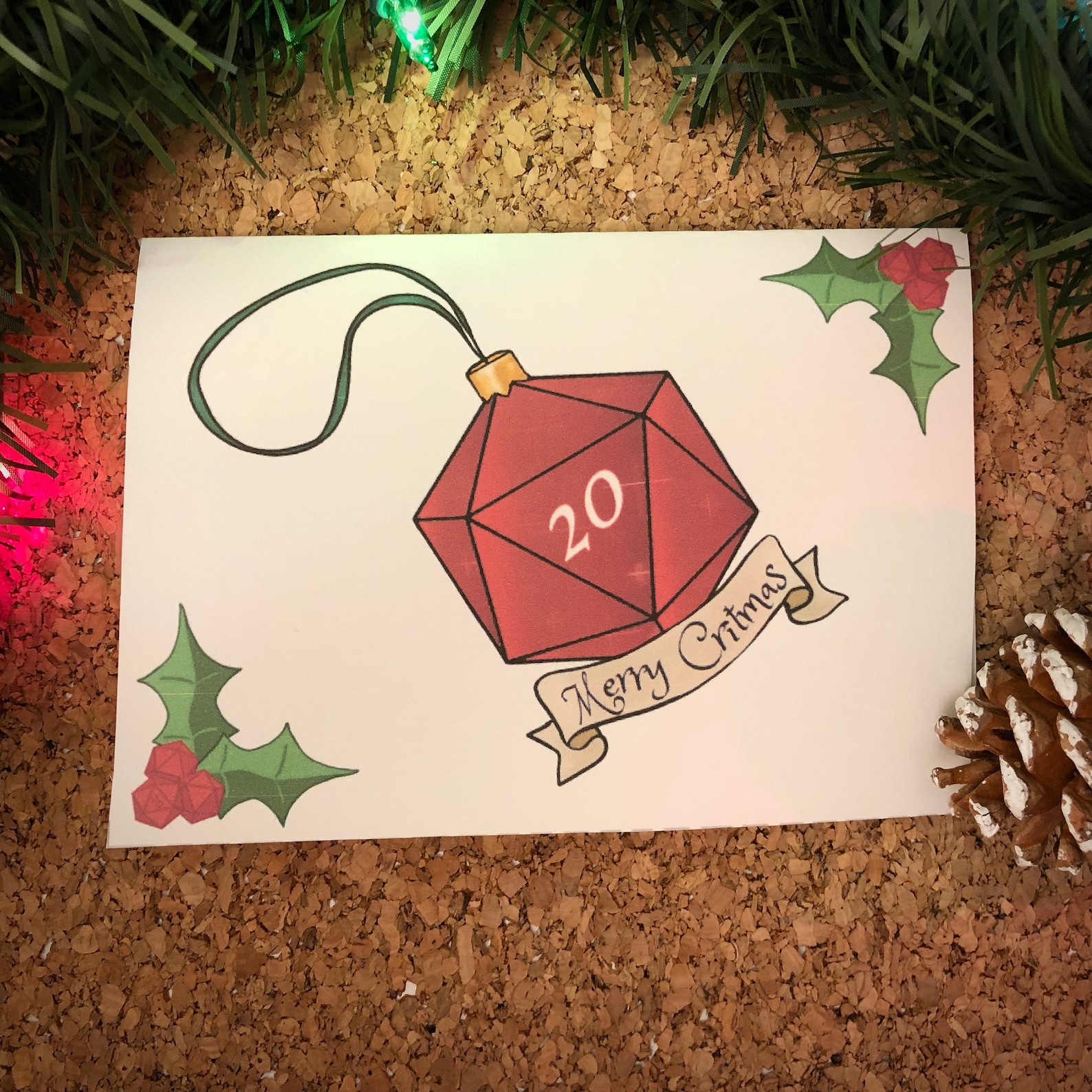 Printable Dungeons and Dragons Christmas Cards Dnd Merry | Etsy