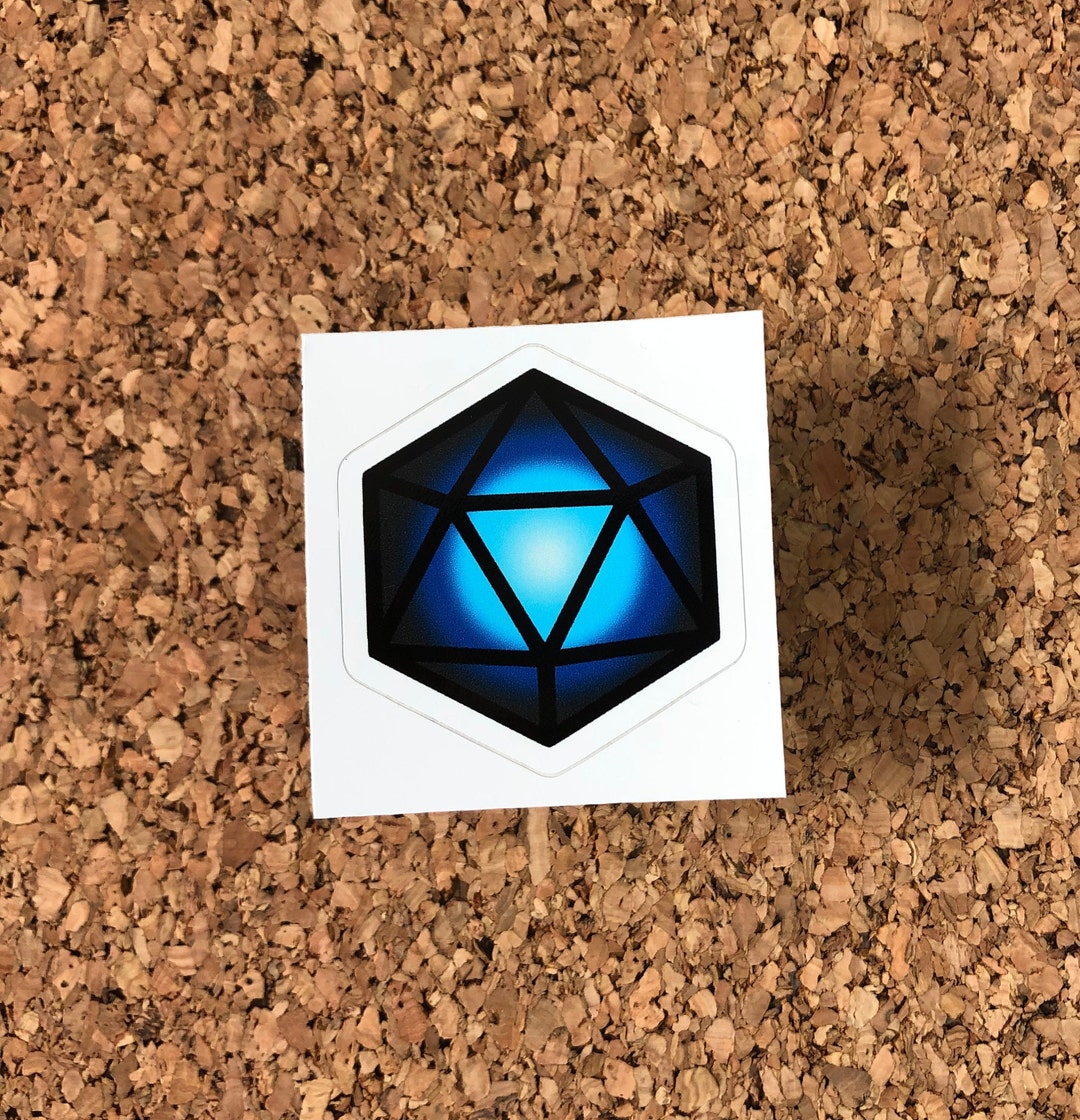 Wisp Elemental Magic D20 Waterproof Vinyl Stickers Dungeons and Dragons ...