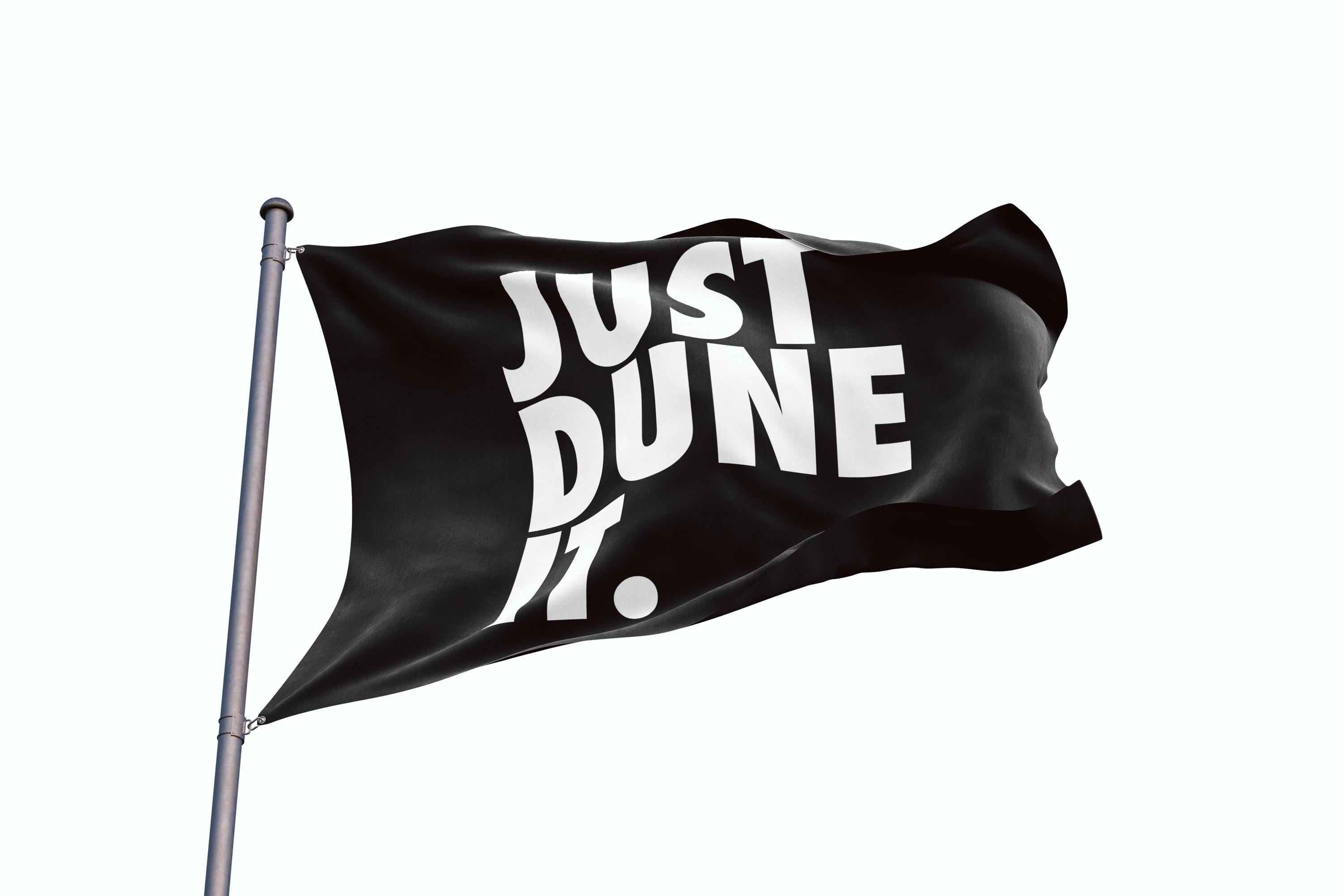 Just Dune It Black Flag for UTV Accessories, Atv Riders, Polaris Rzr ...