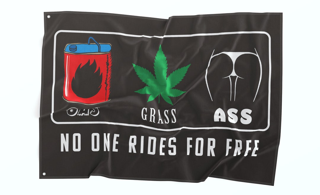 Ass Grass Gas Flag for UTV Accessories, Atv Riders, Polaris Rzr, SXS ...