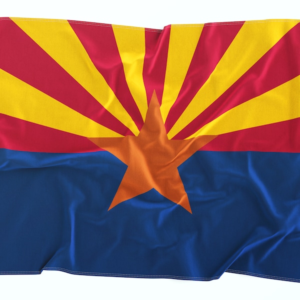 Arizona State Flag Svg - Etsy