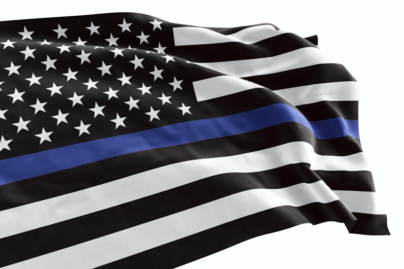 Thin Blue Line American Flag for UTV Accessories, Atv Riders, Polaris ...