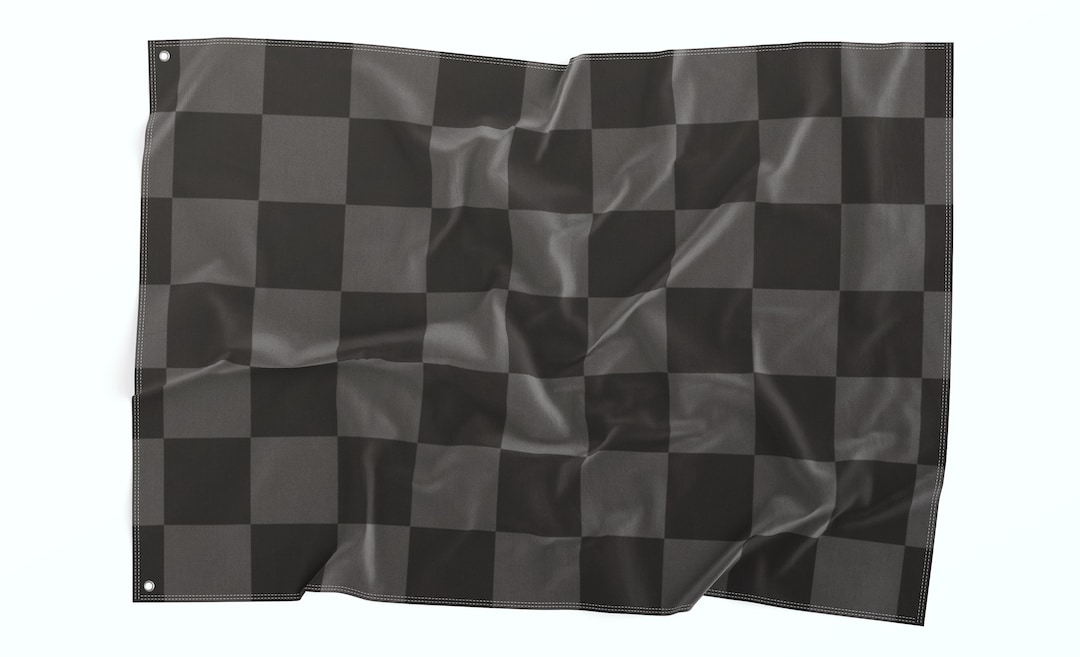 Black & Gray Checkered Flag for UTV Accessories, Atv Riders, Polaris ...