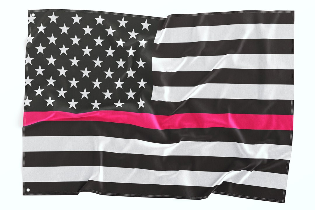 Thin Pink Line American Flag for UTV Accessories, Atv Riders, Polaris ...