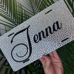 Bling License Plate With Crystals, Personalized Car Tag - Etsy