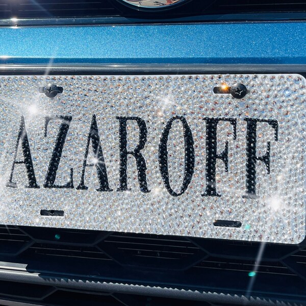 Bling License Frame - Etsy