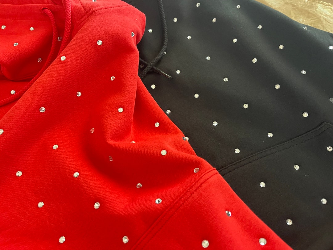 Crystal Hoodie Full Covered With Rhinestones, Luxury Bling Sweatshirt ...