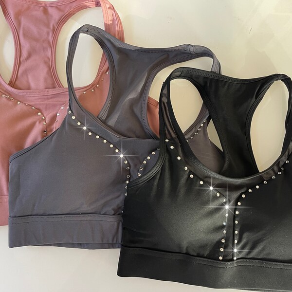 Rhinestone Bra - Etsy