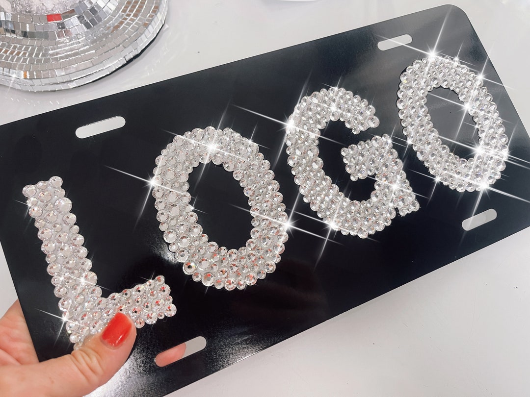 Bling License Plate With Crystals, Personalized Car Tag - Etsy