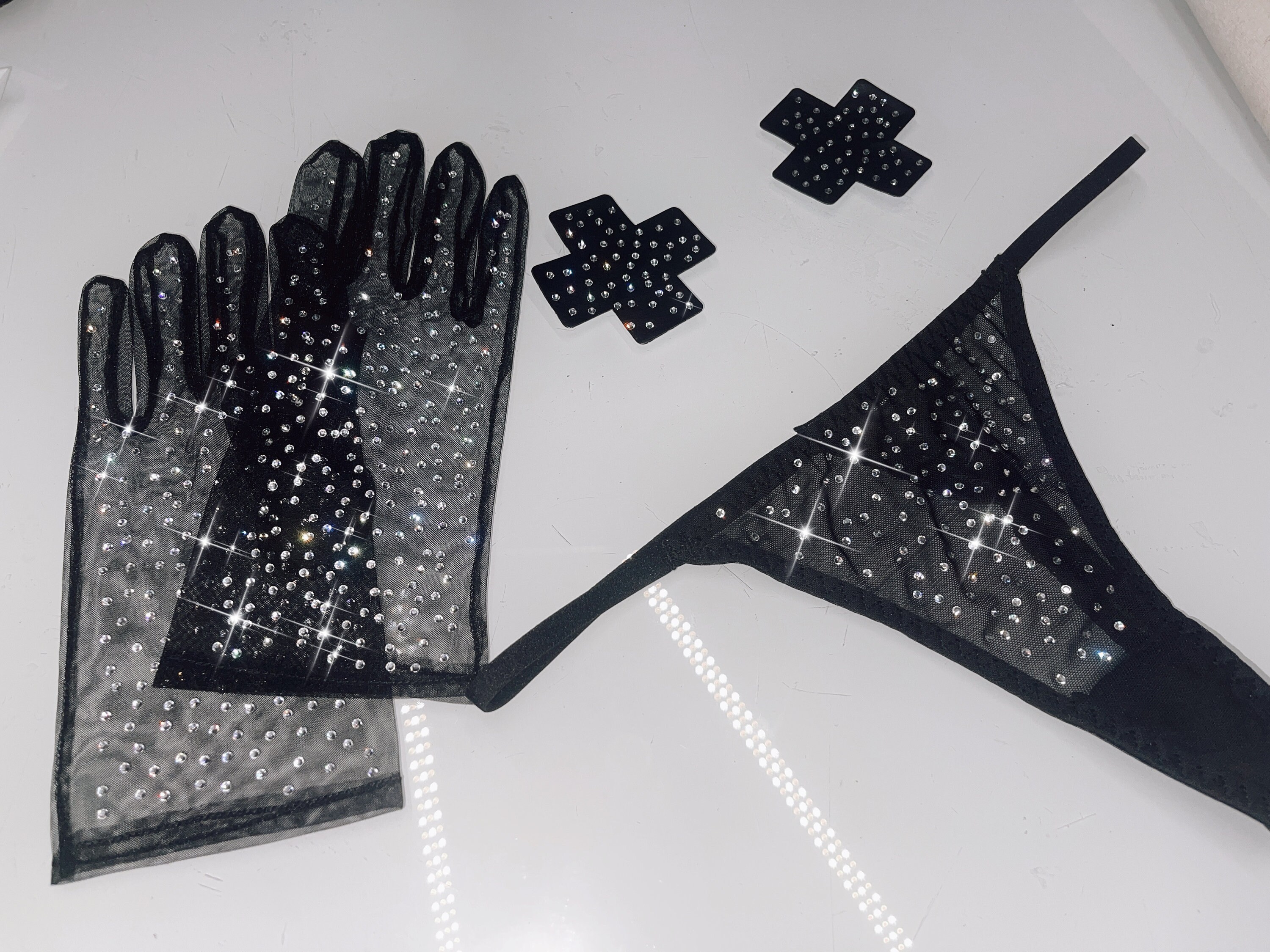 Sexy See Through Lingerie With Crystals Extreme Micro Bikini - Etsy
