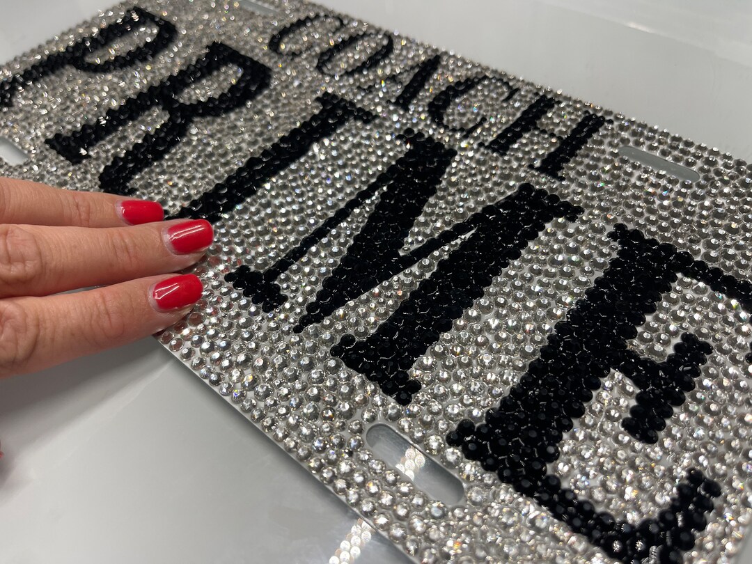 Bling License Plate With Crystals, Personalized Car Tag - Etsy