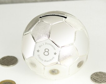 Personalised Football Money Box - Etsy UK