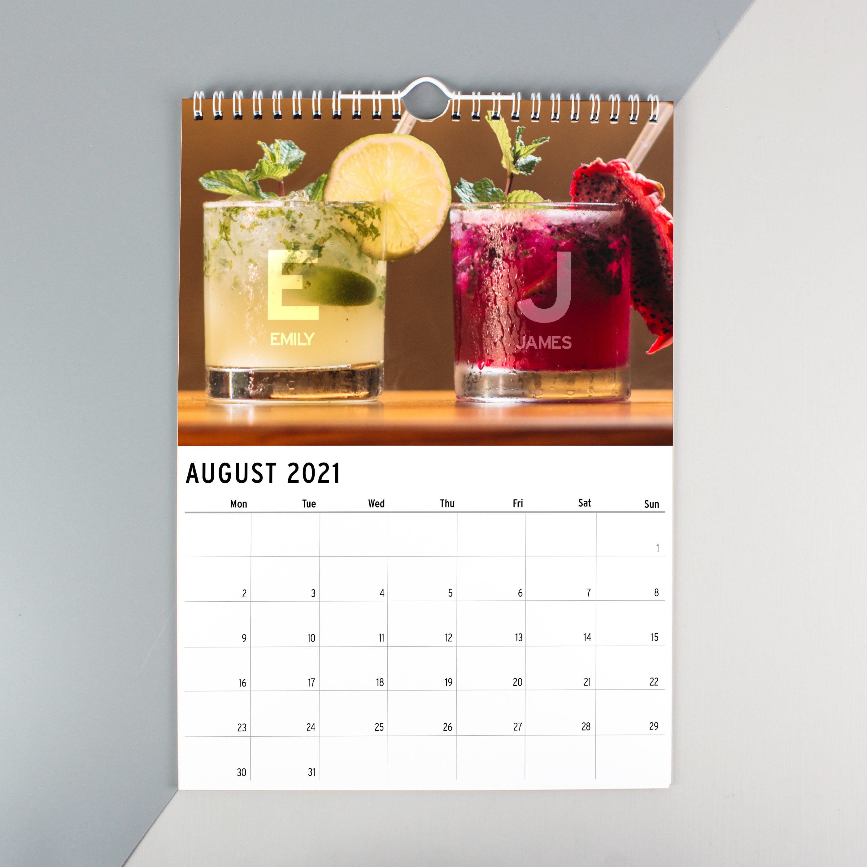 Personalised A4 Couples Calendar - Etsy UK