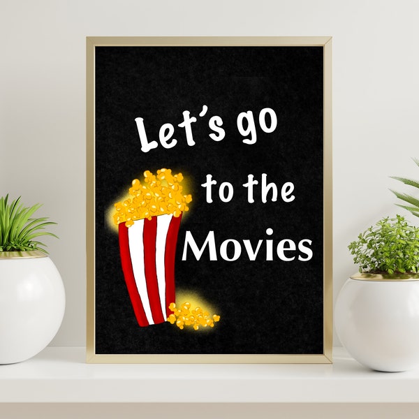 Lets Go to the Movies Svg - Etsy