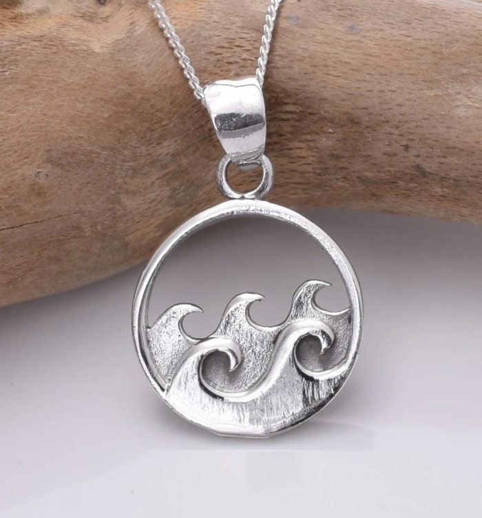 Wave Pendant - Etsy