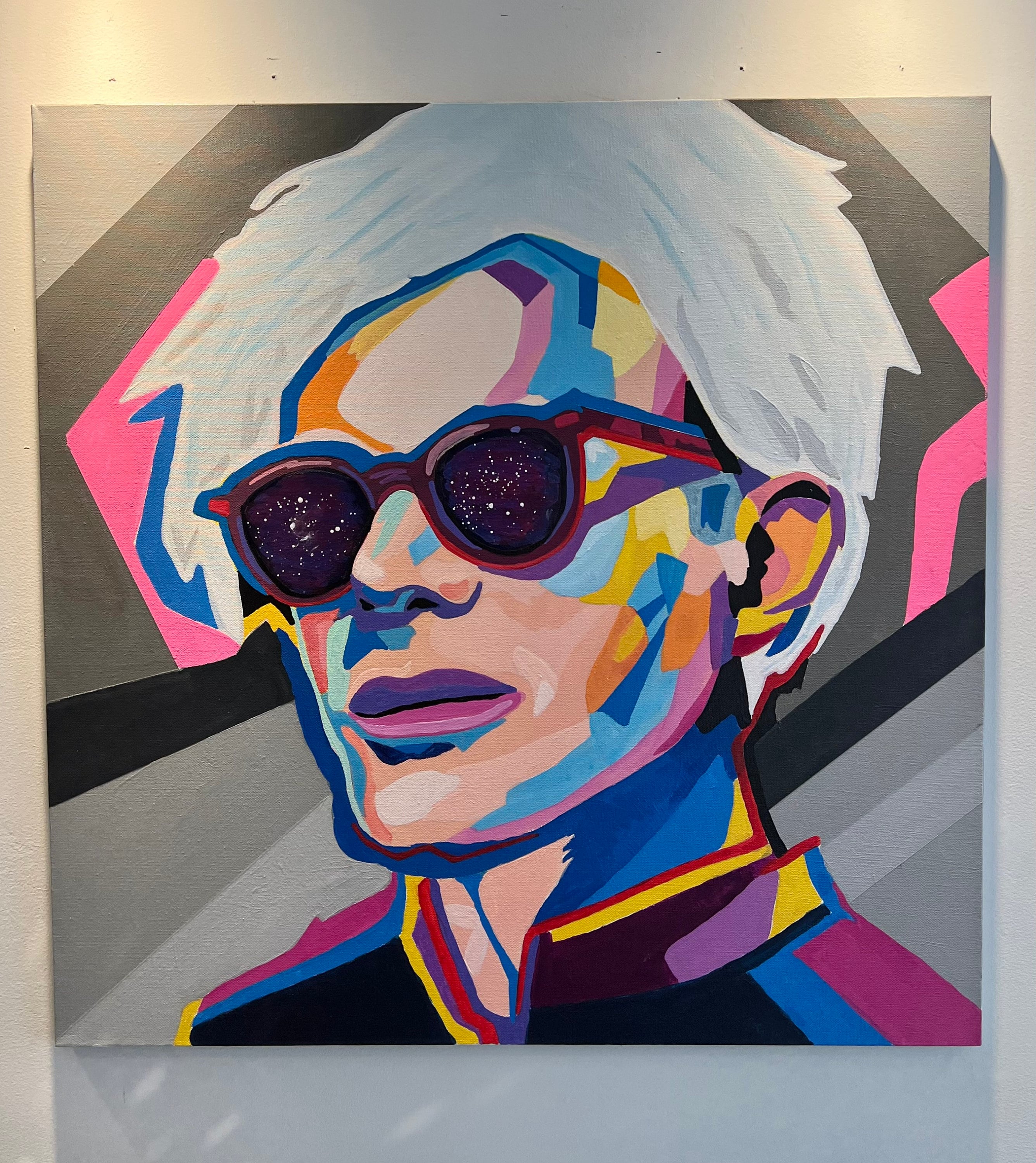 Original Andy Warhol Acrylic Painting on Canvas 30x30inch - Etsy