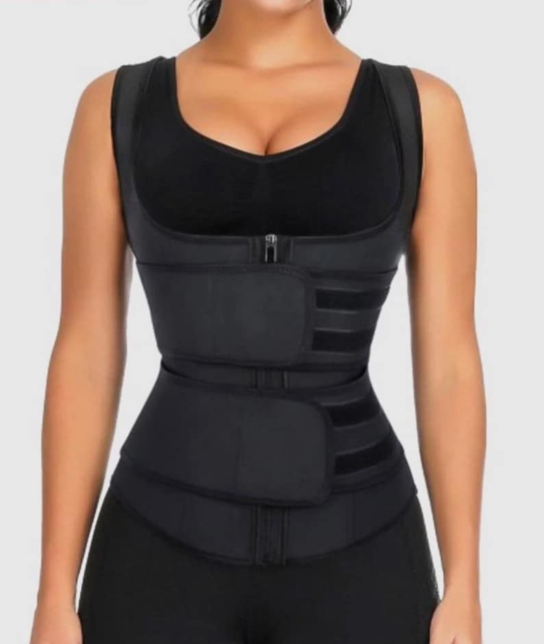 Waist Trainer for Weight Loss Sauna Sweat Vest Workout Compression Body ...