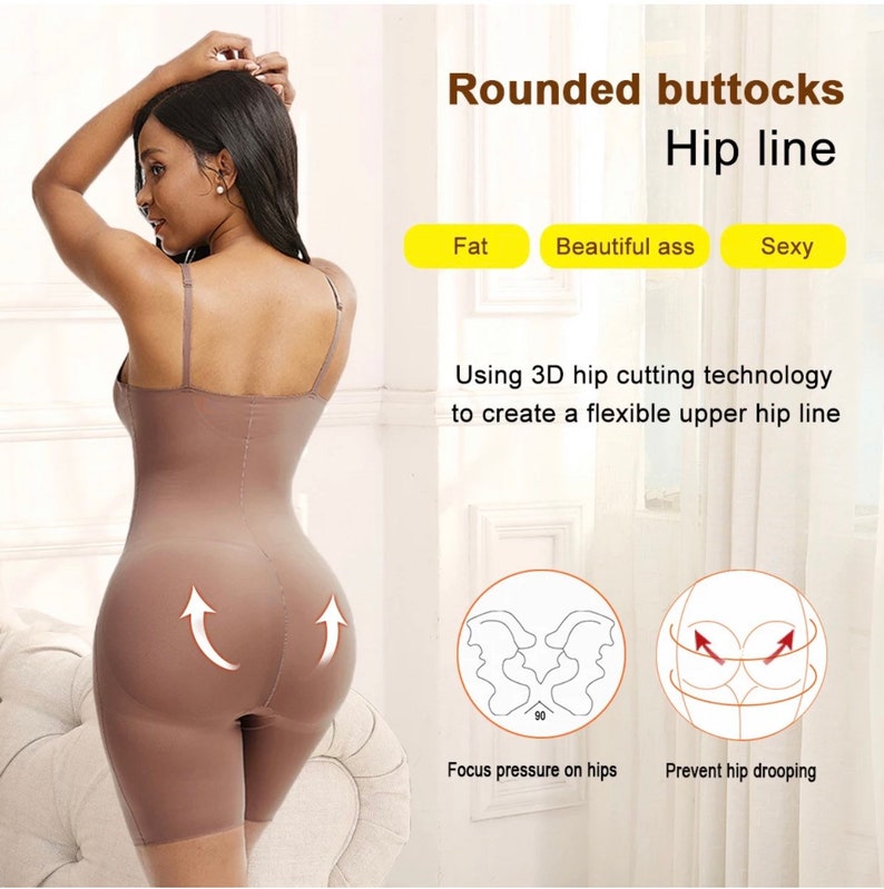 Womens Tummy Control Full Body Shapers Plus Size Butt Lifters Etsy