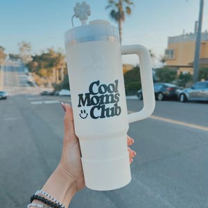 Cool Moms Club Cool Mom Mom Sticker Vinyl Sticker Mom Gift Etsy