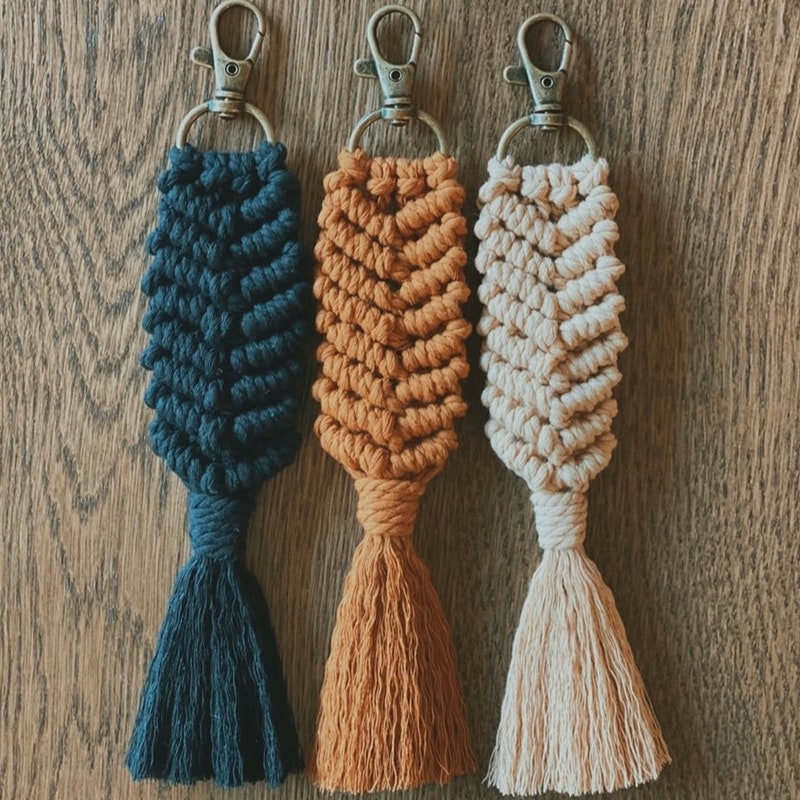 Macrame Key Holder - Etsy