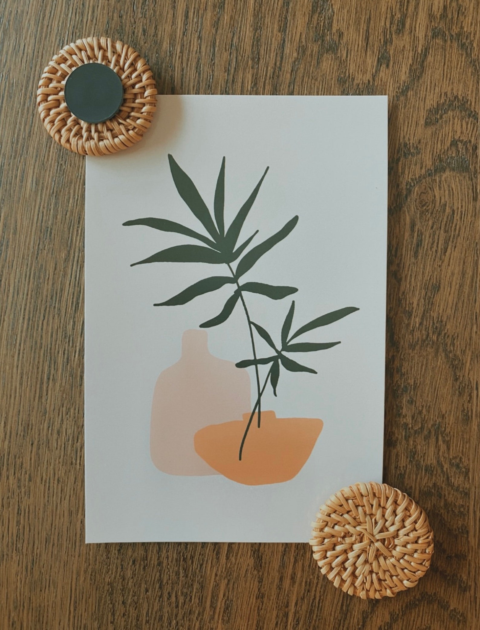 Rattan Magnets Magnets Fridge Magnets Boho Magnets | Etsy