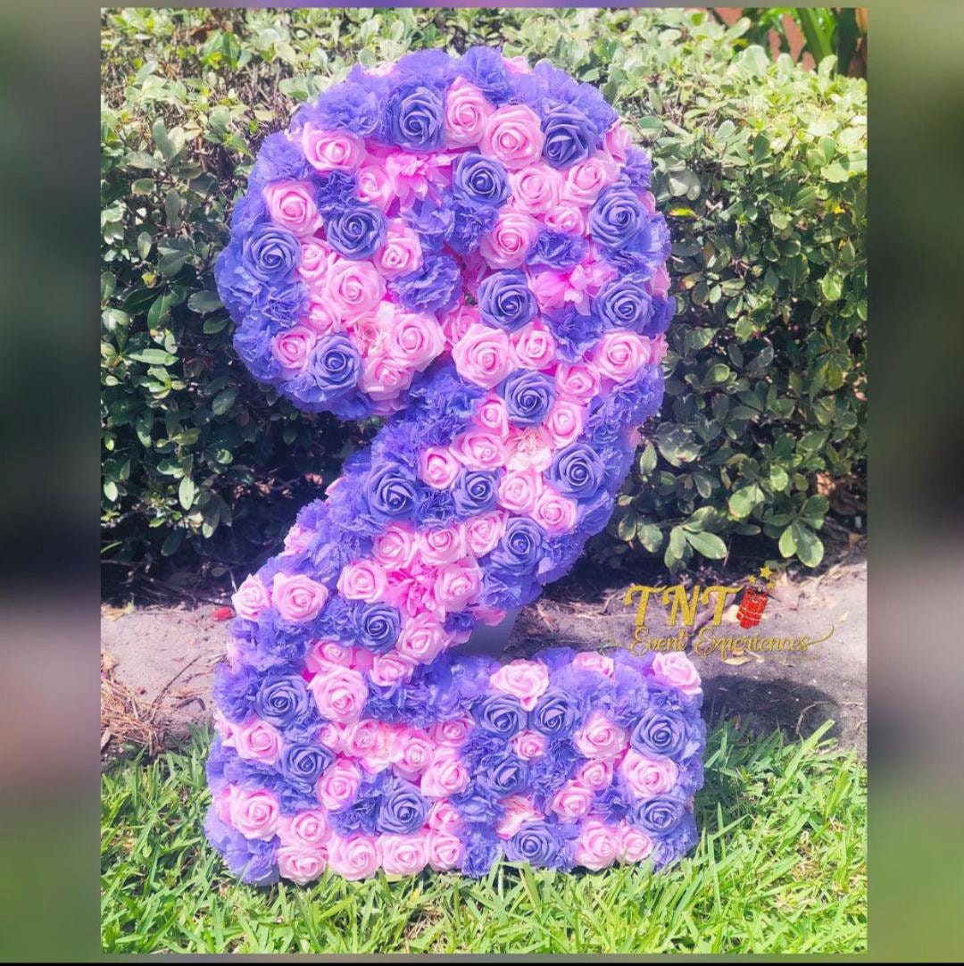 DIY INSTRUCTIONAL on How to Create Floral Number!!24 Inches in Height ...