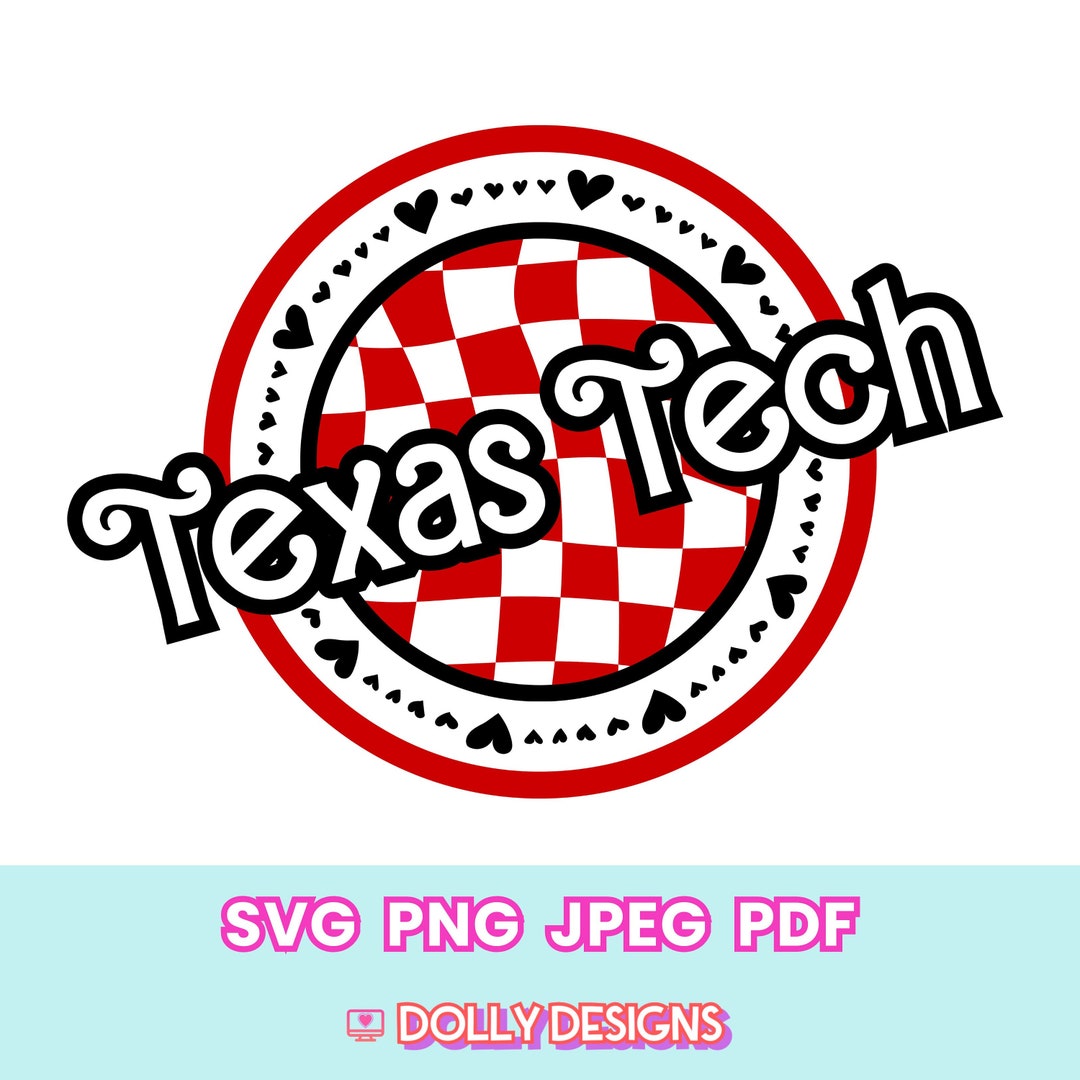 Texas Tech Svg Png Barbi Emblem Design in Red College Game - Etsy